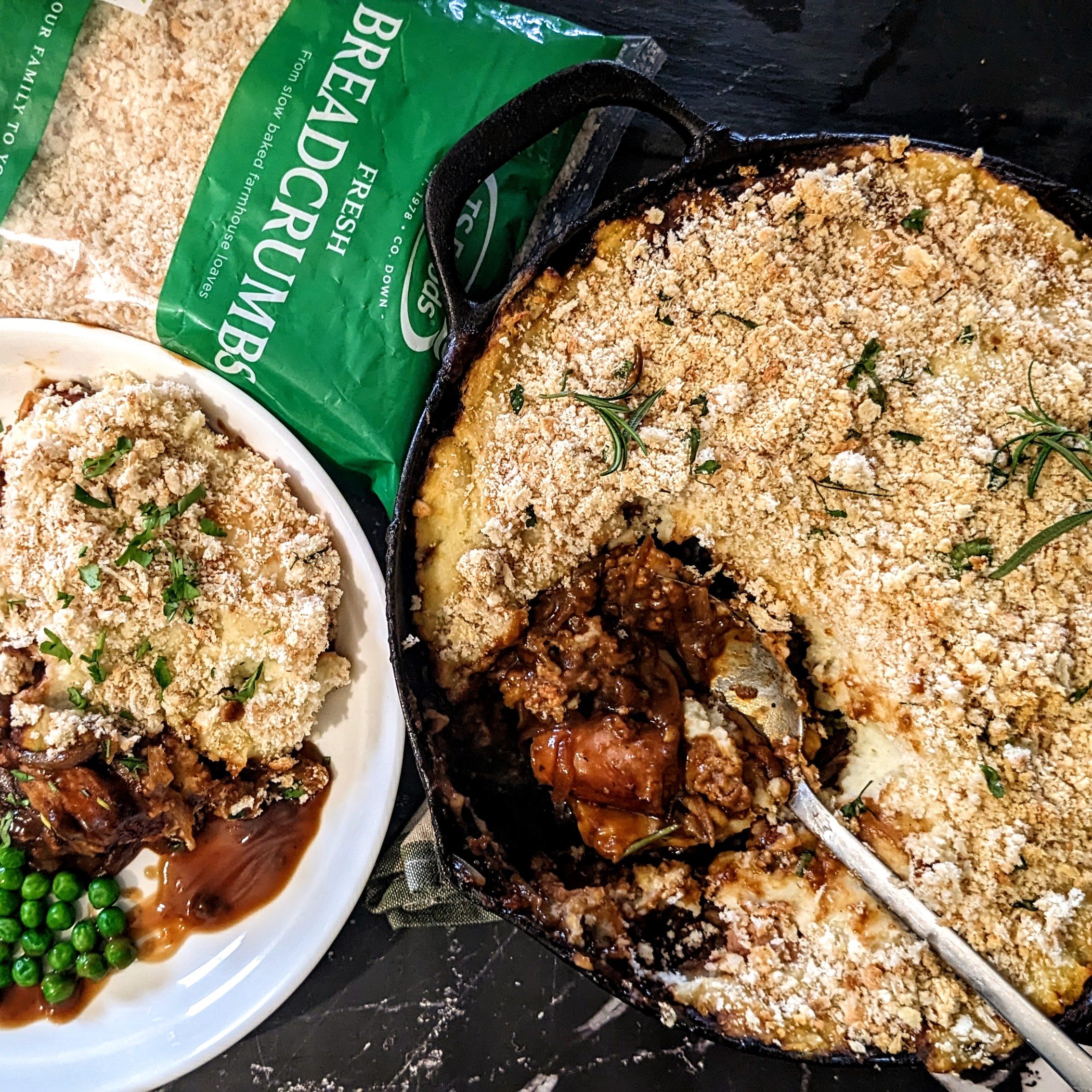 Sausage & Onion Mash Pie - TS Foods